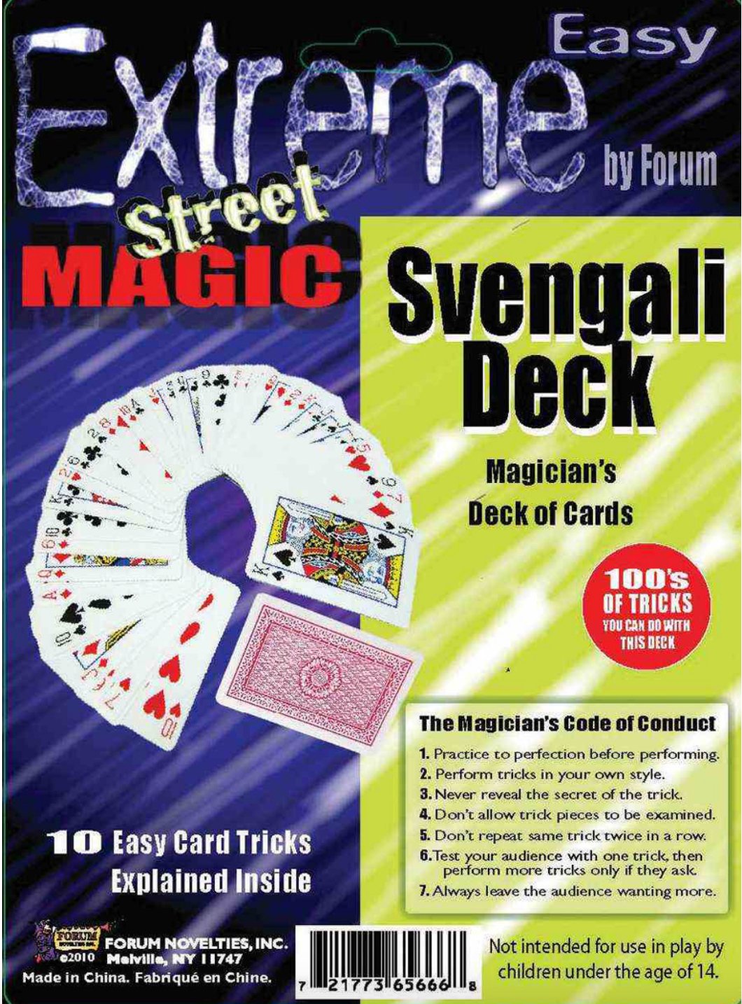 Extreme Street Magic - Svengali Deck - Party Shop